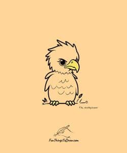 🦅 22 Best Cute Eagle Drawing Ideas - Fun Things To Draw