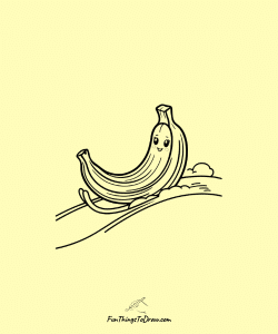 53 Simple Cute Easy Banana Drawing Ideas - Fun Things To Draw