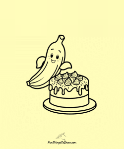 53 Simple Cute Easy Banana Drawing Ideas - Fun Things To Draw