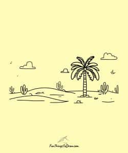 🌴 Palm Tree Drawings (25 Easy Ideas) - Fun Things To Draw