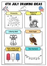 75 Easy July Drawing Ideas | 4th of July Drawings - Fun Things To Draw