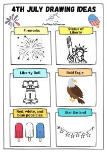 75 Easy July Drawing Ideas | 4th of July Drawings - Fun Things To Draw