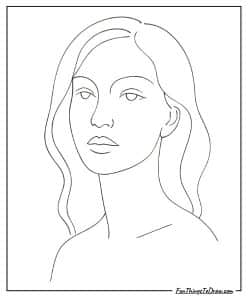Download 25 Woman Face Coloring Pages – Totally Free! - Fun Things To Draw