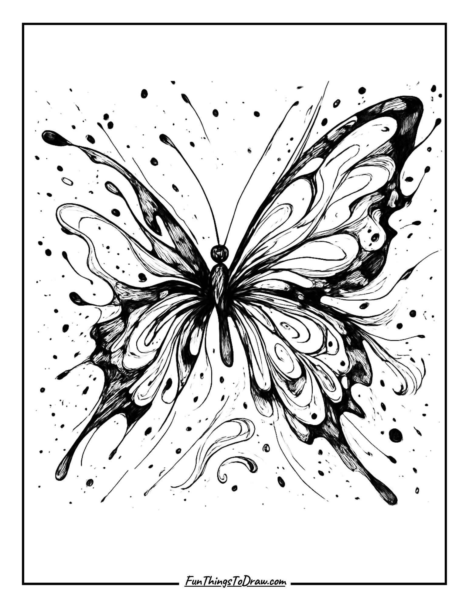 Butterfly Coloring Pages for Adults (24 Free Printable Sheets) - Fun ...