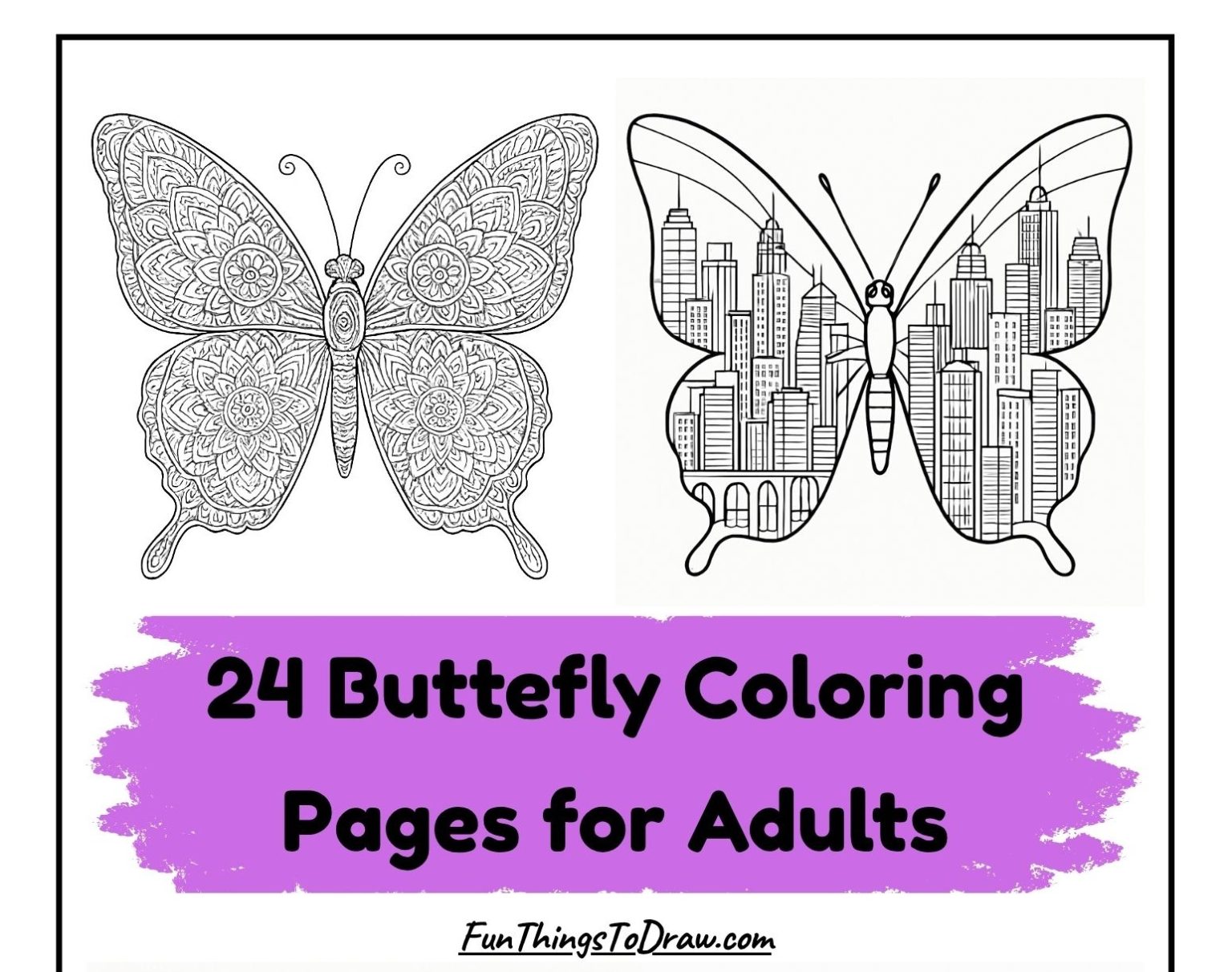 25 Free Printable Coloring Pages for Adults (Advanced) - Fun Things To Draw