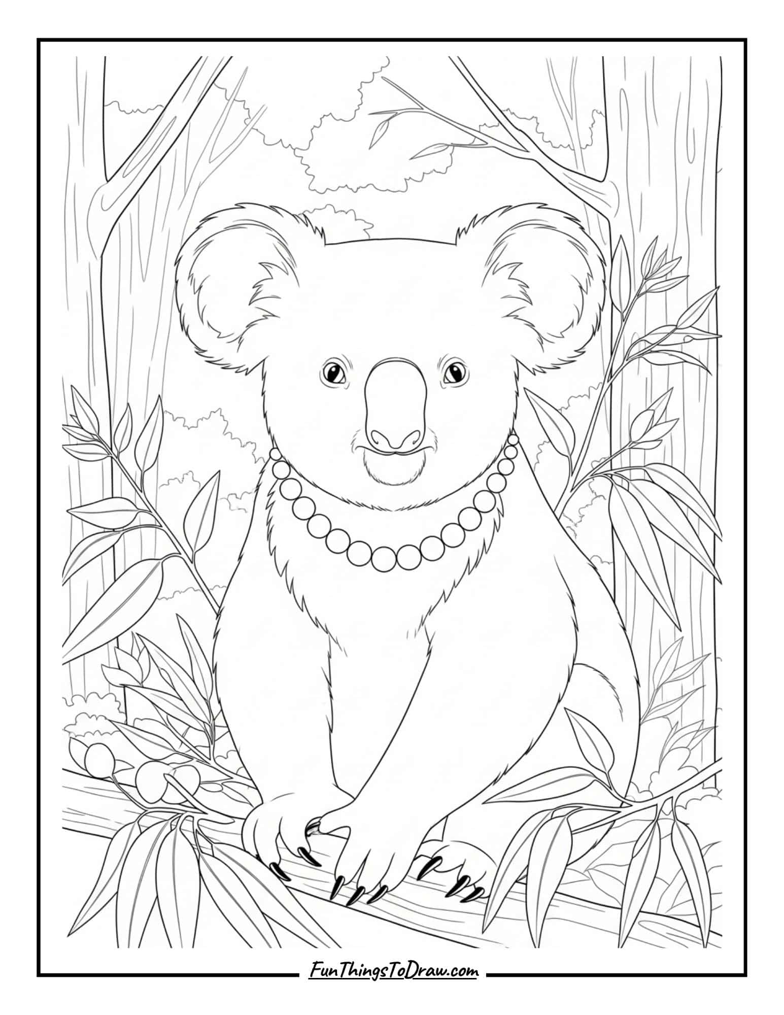 Koala Coloring Pages (25 Free Printable Sheets) - Fun Things To Draw