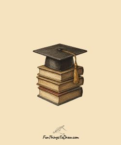 Graduation Hat Drawings (25 Easy Ideas) - Fun Things To Draw