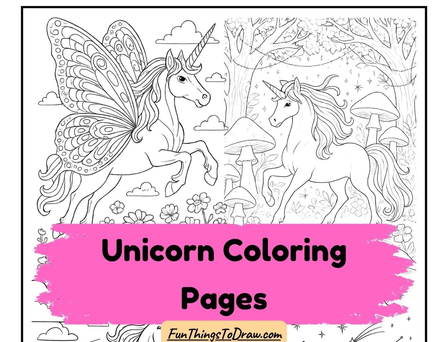 Unicorn Coloring Pages (31 Free Printable Sheets for Adults) - Fun ...