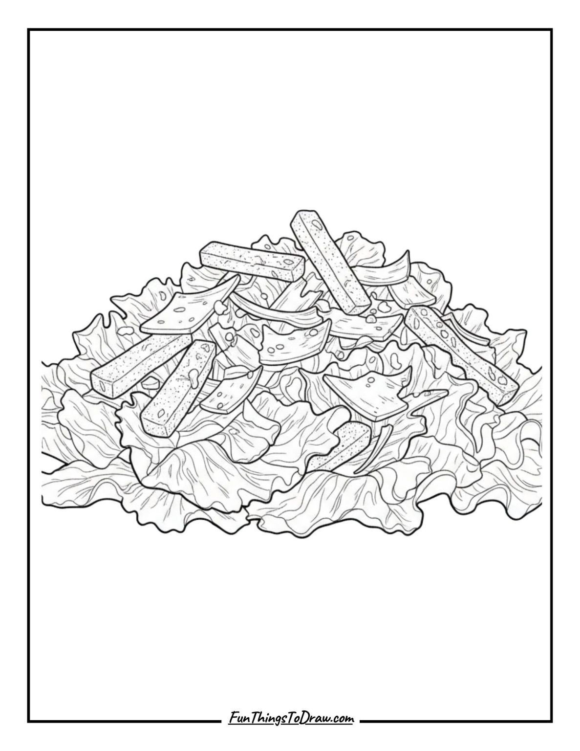 35 Salad Coloring Pages (Free Printable PDF) - Fun Things To Draw
