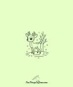 Deer Drawings (35 Easy & Cute Ideas) - Fun Things To Draw