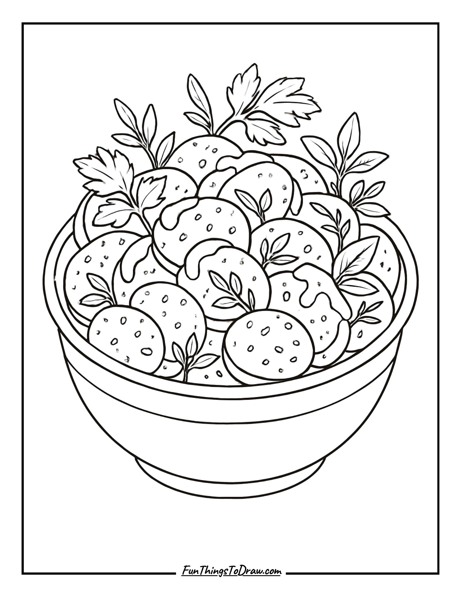 35 Salad Coloring Pages (Free Printable PDF) - Fun Things To Draw
