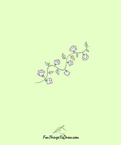 Flower Vines Drawing (35 Easy Ideas) - Fun Things To Draw