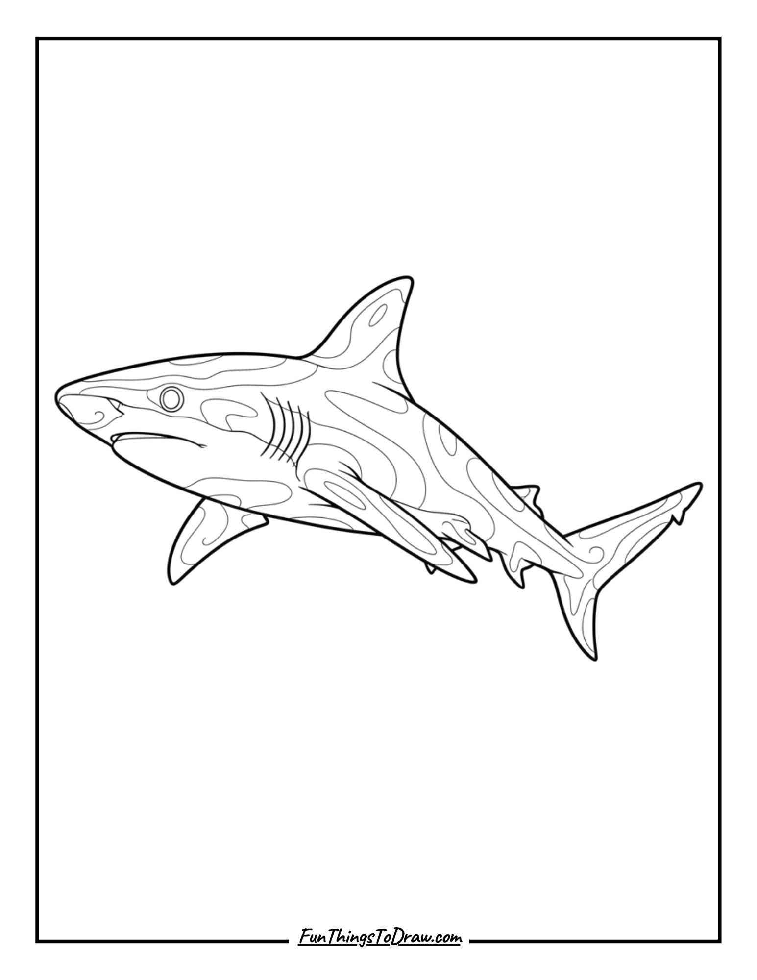 Shark Coloring Sheets (40 Printable Pages) - Fun Things To Draw