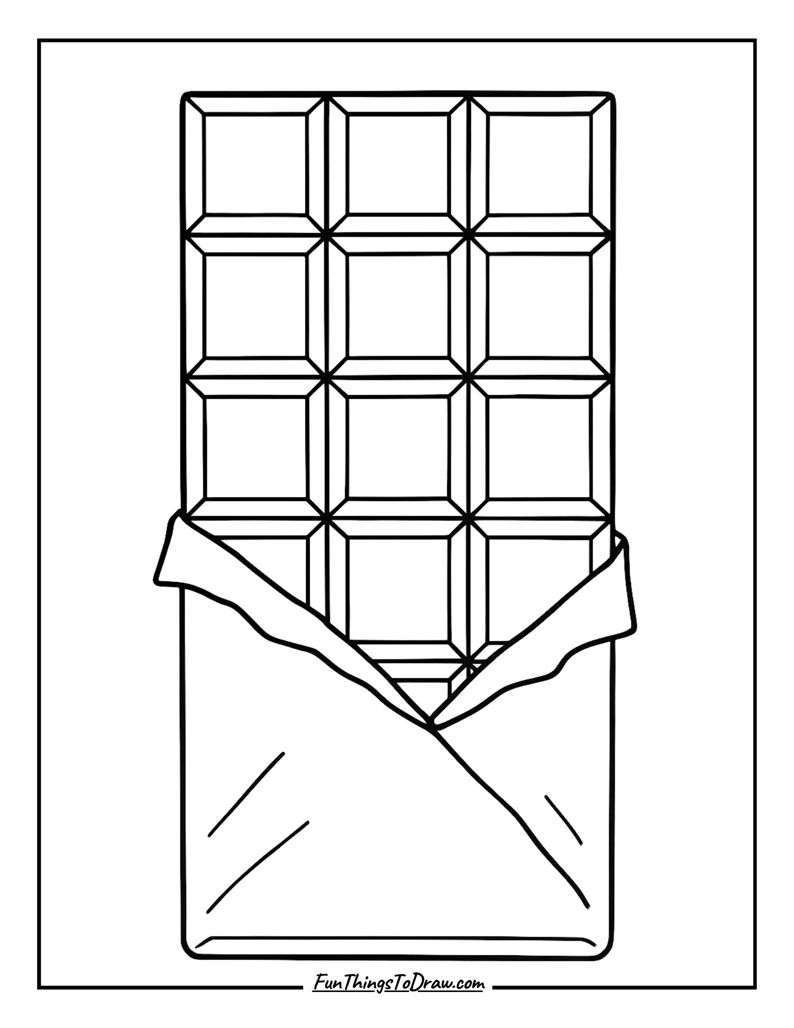 35 Chocolate Bar Coloring Pages (Free Printable PDF) - Fun Things To Draw