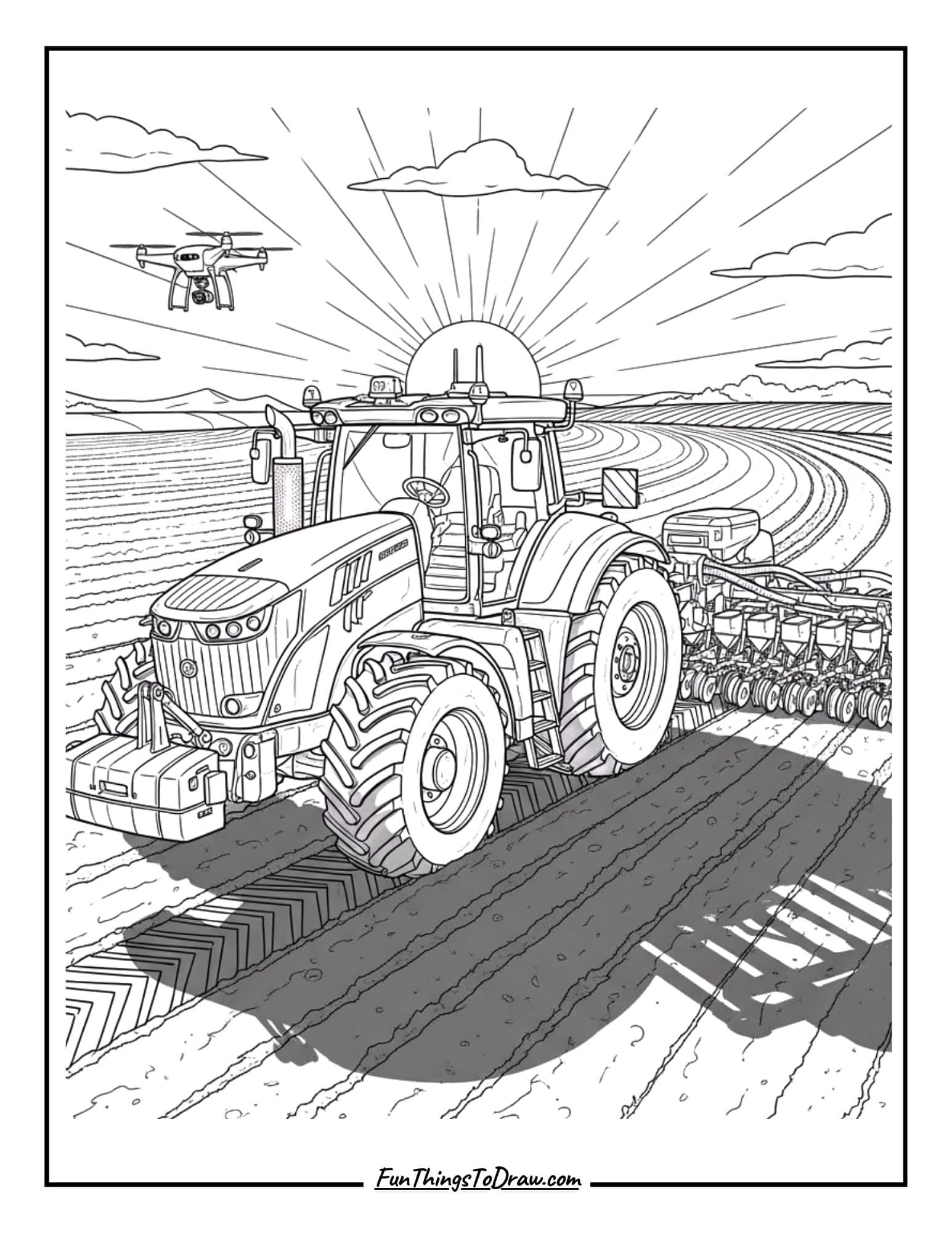 Tractor Coloring Sheets (45 Printable Pages) - Fun Things To Draw
