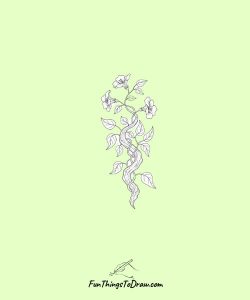 Flower Vines Drawing (35 Easy Ideas) - Fun Things To Draw