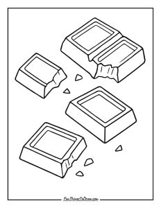35 Chocolate Bar Coloring Pages (Free Printable PDF) - Fun Things To Draw
