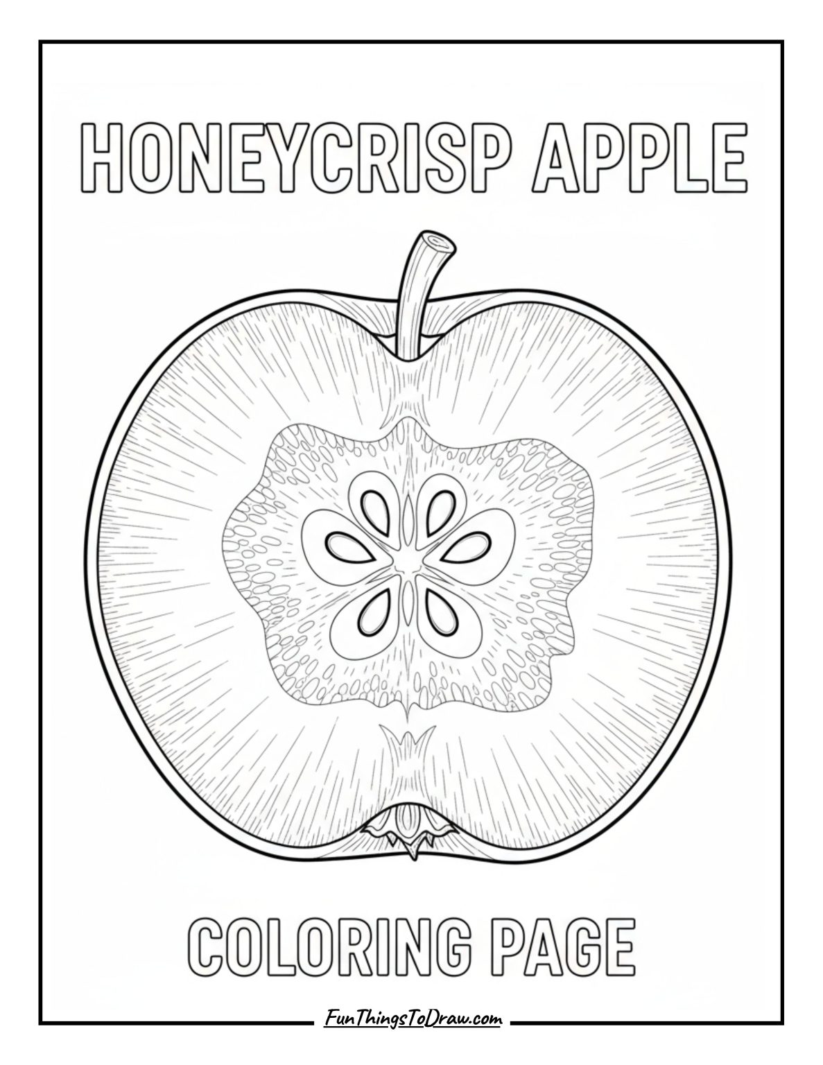 38 Apple Coloring Pages (Free Printable PDF) - Fun Things To Draw