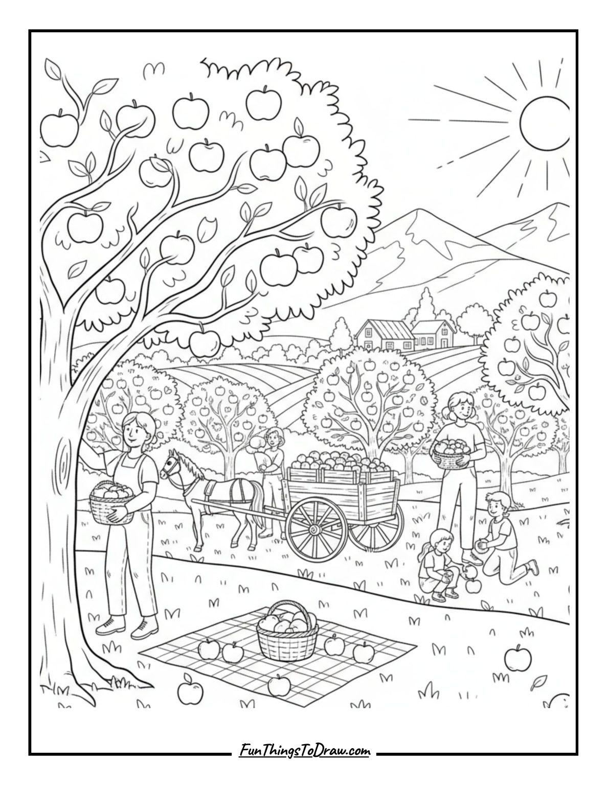 38 Apple Coloring Pages (Free Printable PDF) - Fun Things To Draw