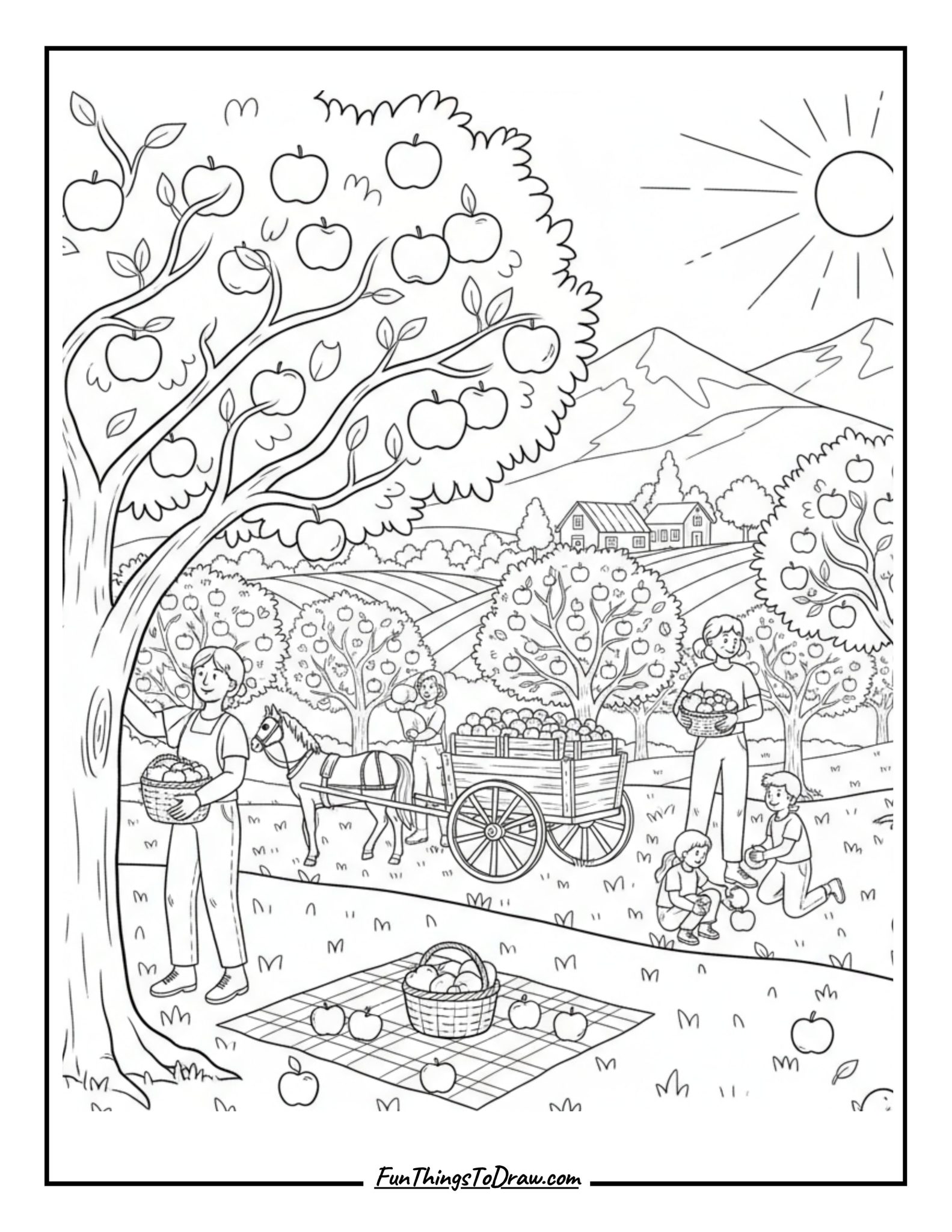 38 Apple Coloring Pages (Free Printable PDF) - Fun Things To Draw