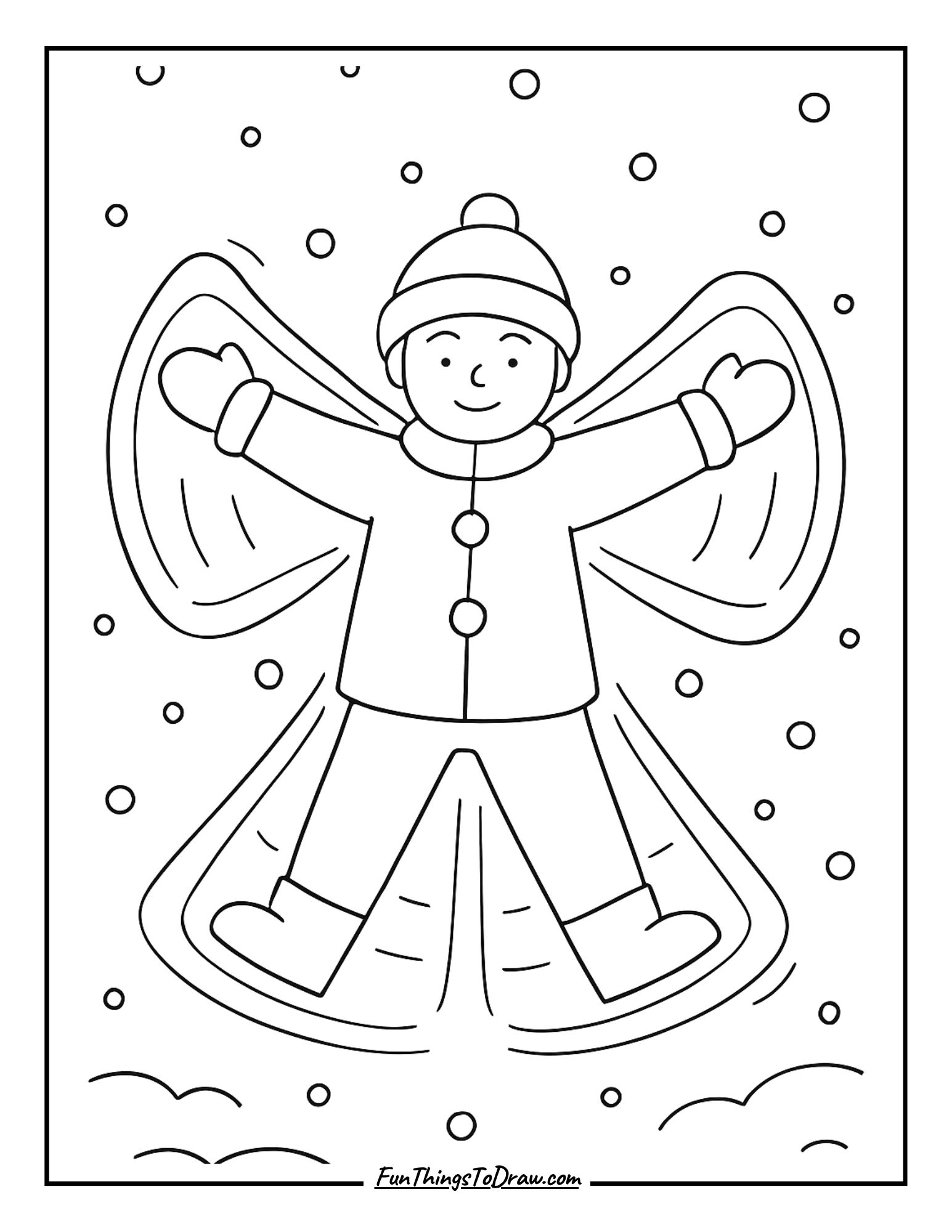50 Winter Coloring Pages (Free Printable PDF) - Fun Things To Draw