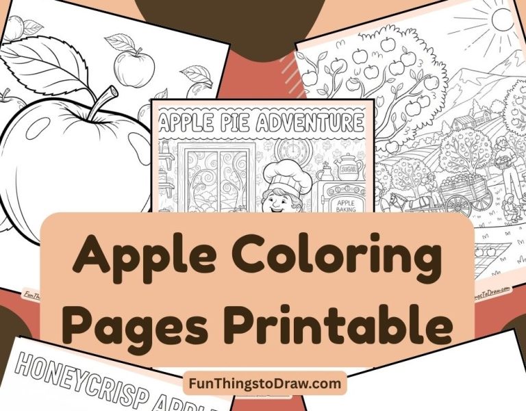 38 Apple Coloring Pages (Free Printable PDF) - Fun Things To Draw