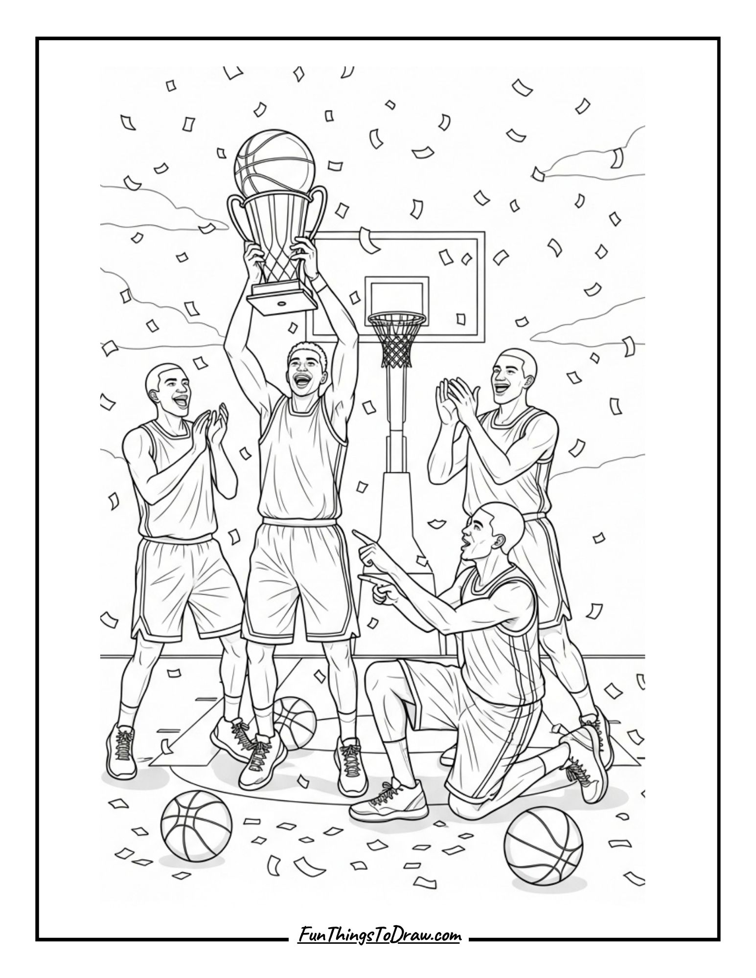 45 Basketball Coloring Pages (Free Printable PDF) - Fun Things To Draw