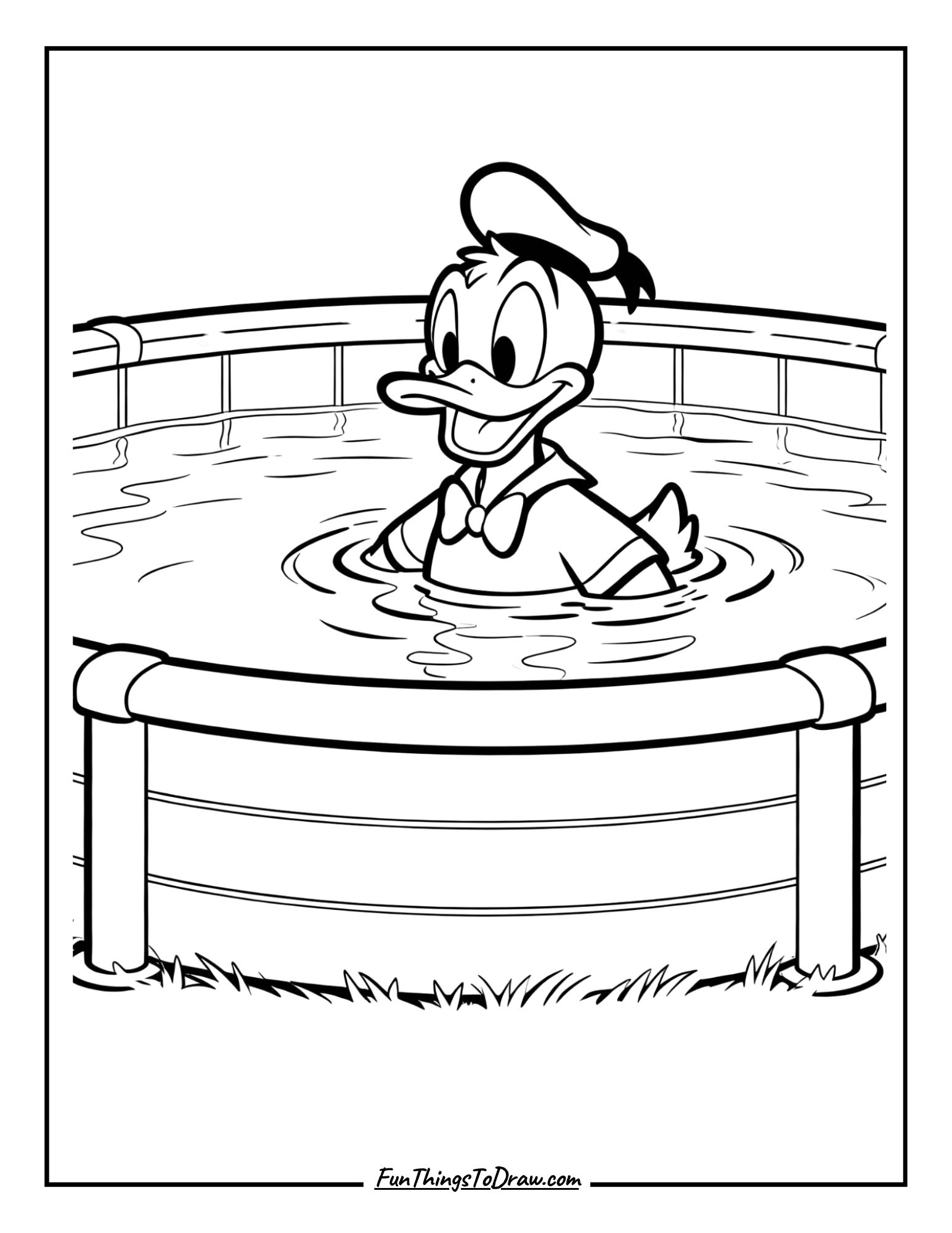 Donald Duck Coloring Pages (50 Free Printable Sheets) - Fun Things To Draw