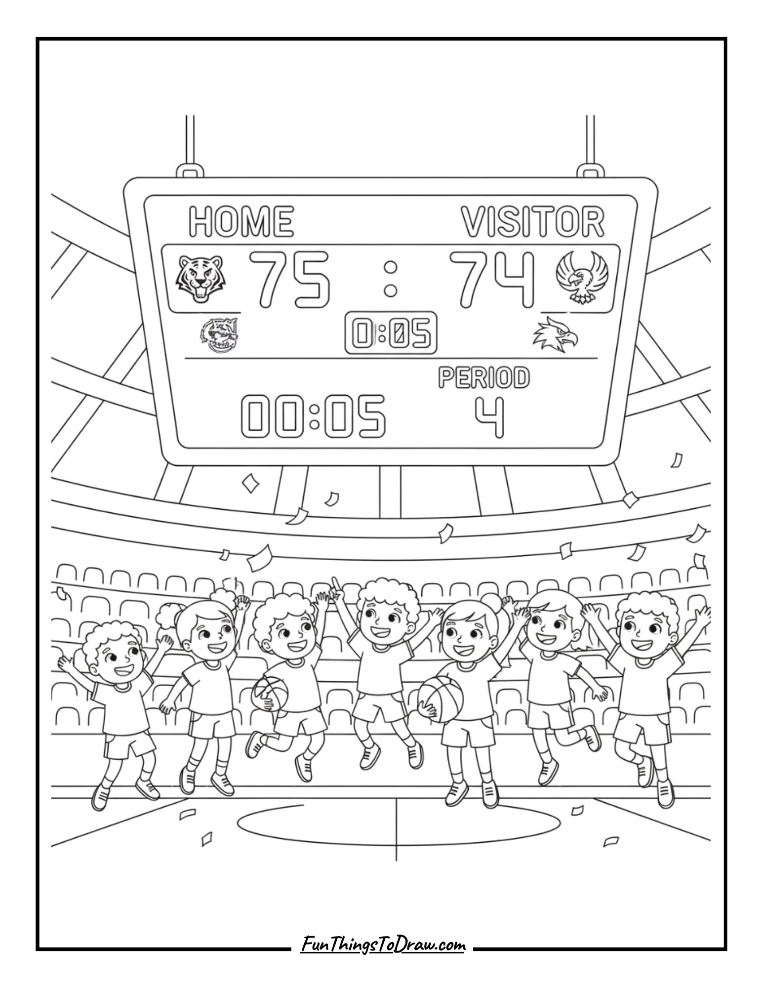 45 Basketball Coloring Pages (Free Printable PDF) - Fun Things To Draw