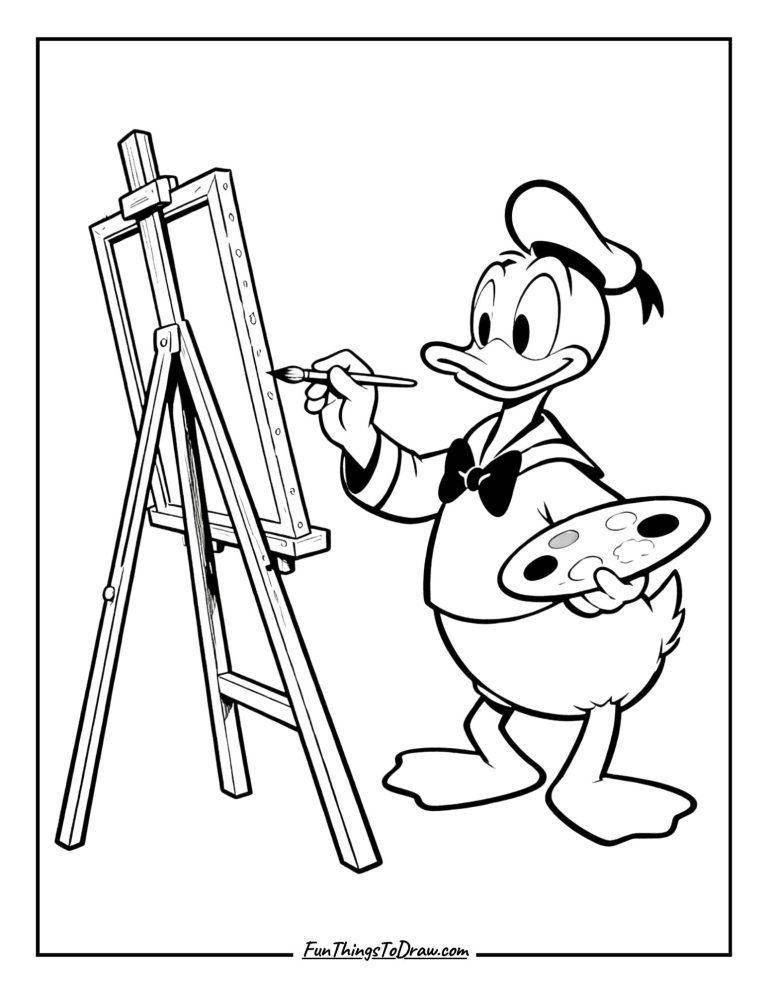 Donald Duck Coloring Pages (50 Free Printable Sheets) - Fun Things To Draw