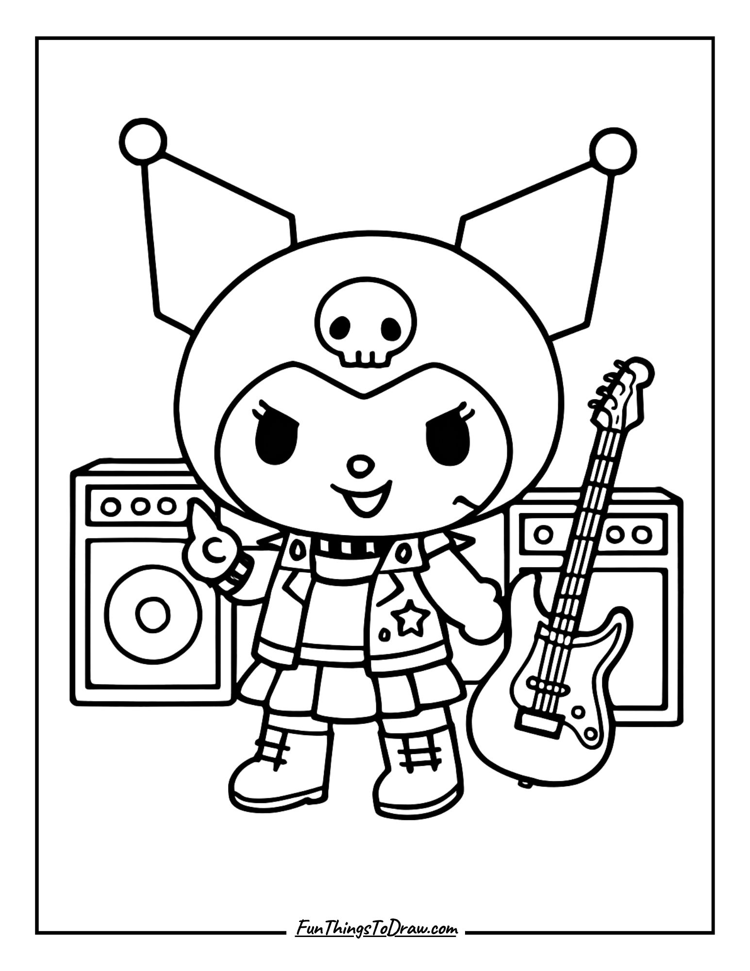 45 Kuromi Coloring Pages (Free Printable Sheets) - Fun Things To Draw