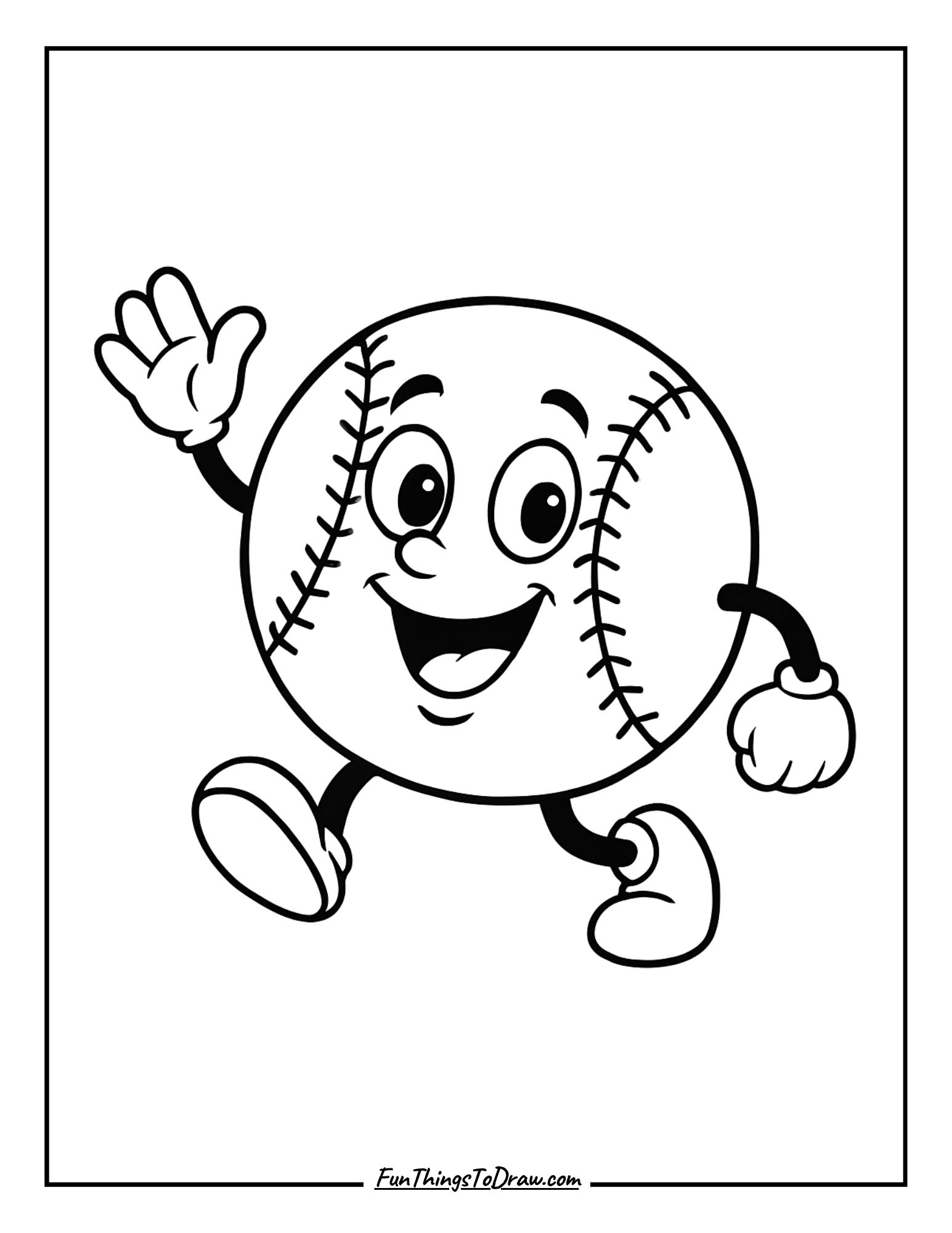 Baseball Coloring Pages (37 Printable Sheets) - Fun Things To Draw