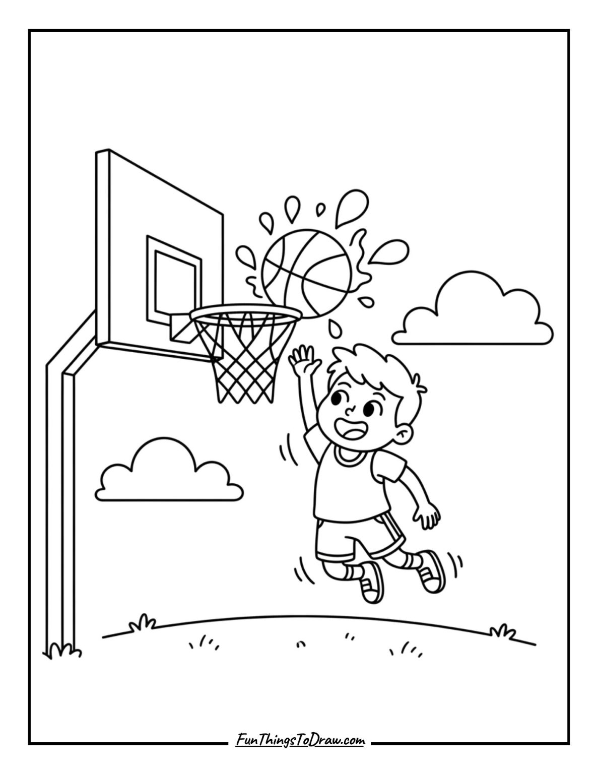 45 Basketball Coloring Pages (Free Printable PDF) - Fun Things To Draw