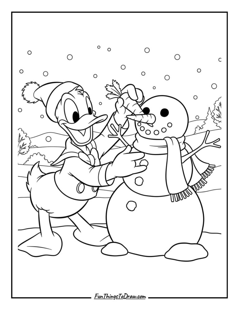 Donald Duck Coloring Pages (50 Free Printable Sheets) - Fun Things To Draw
