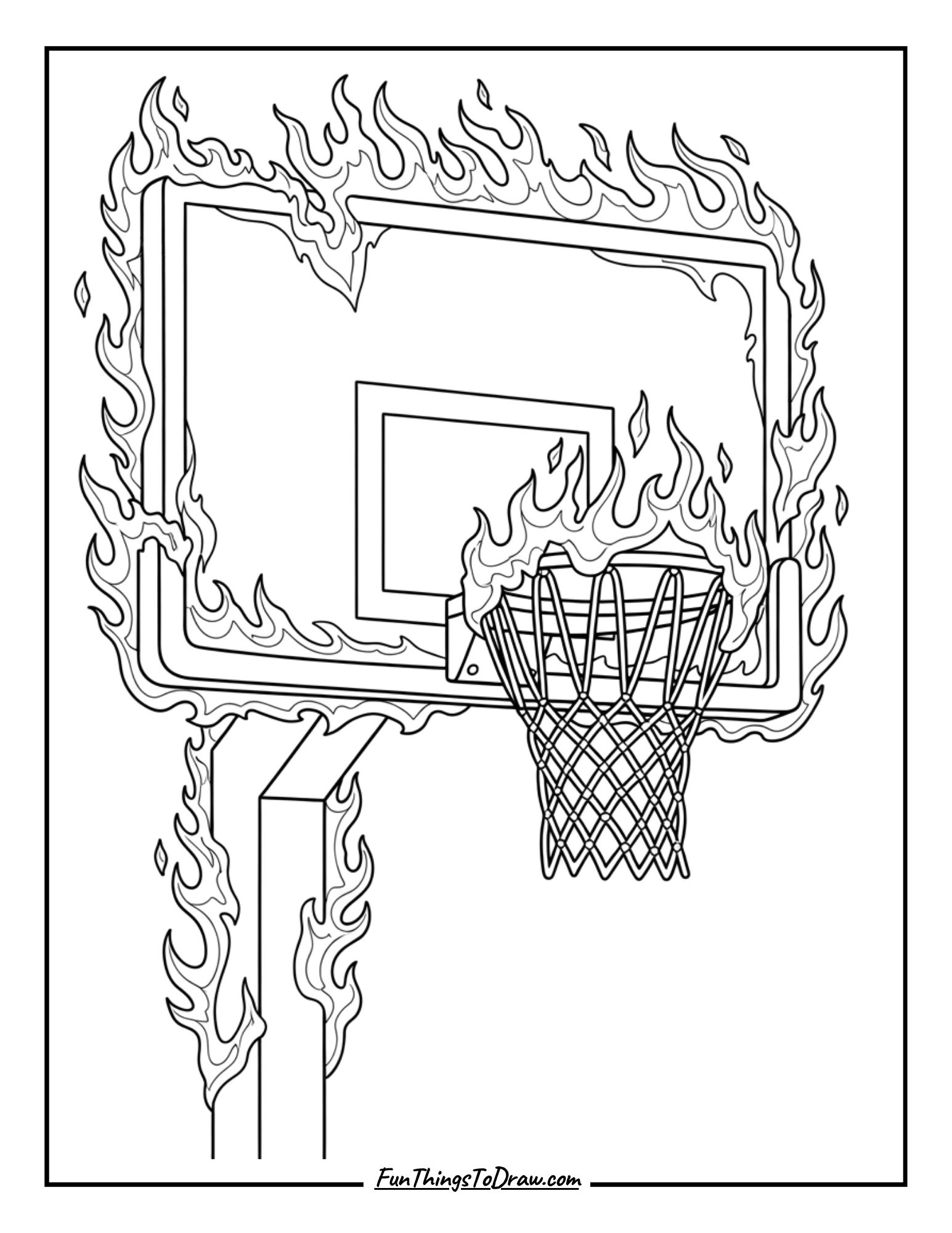 45 Basketball Coloring Pages (Free Printable PDF) - Fun Things To Draw