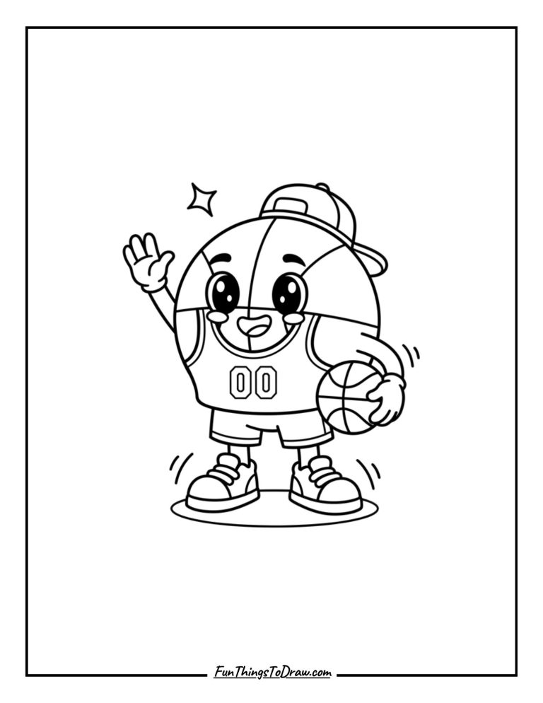 45 Basketball Coloring Pages (Free Printable PDF) - Fun Things To Draw