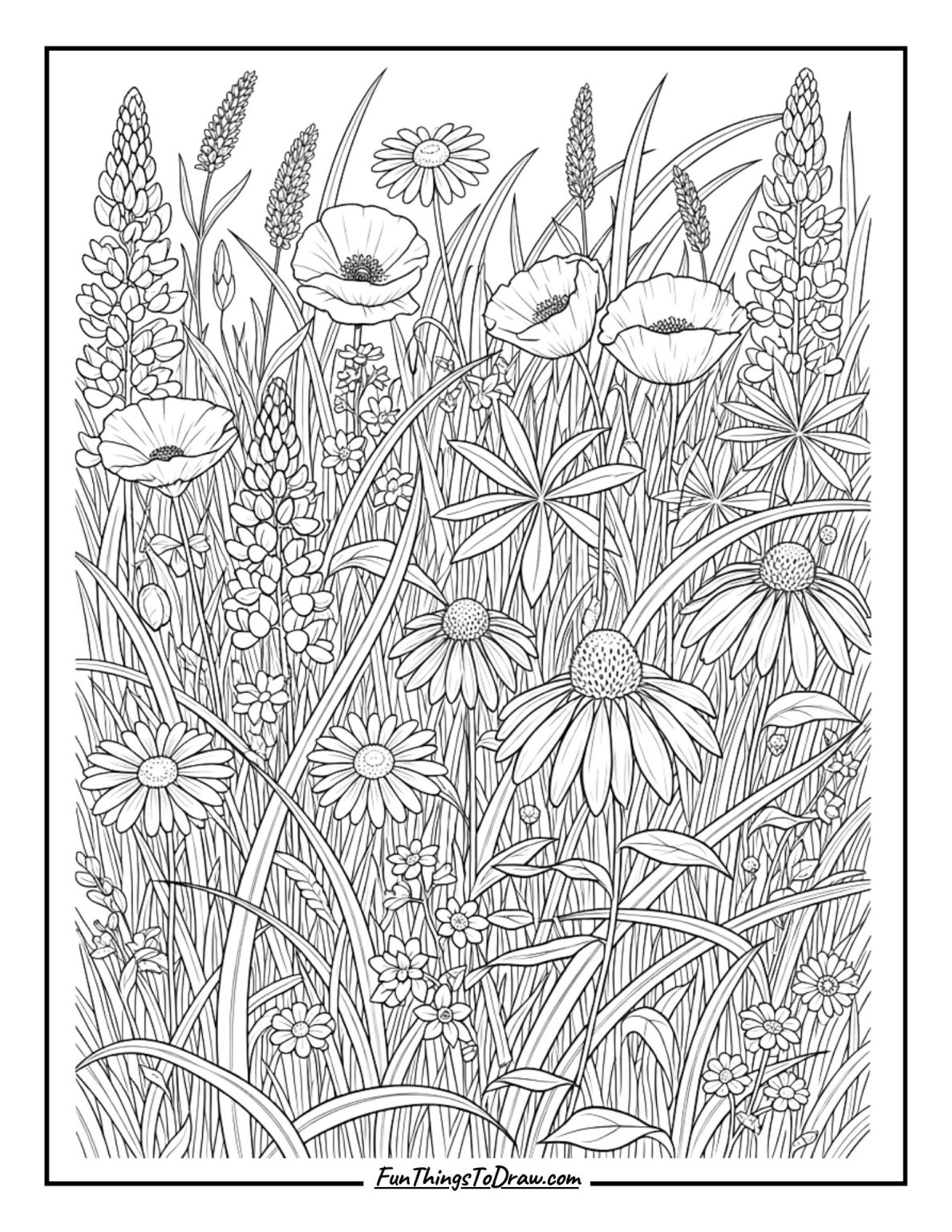 Flower Coloring Pages (65 Coloring Sheets) - Fun Things To Draw