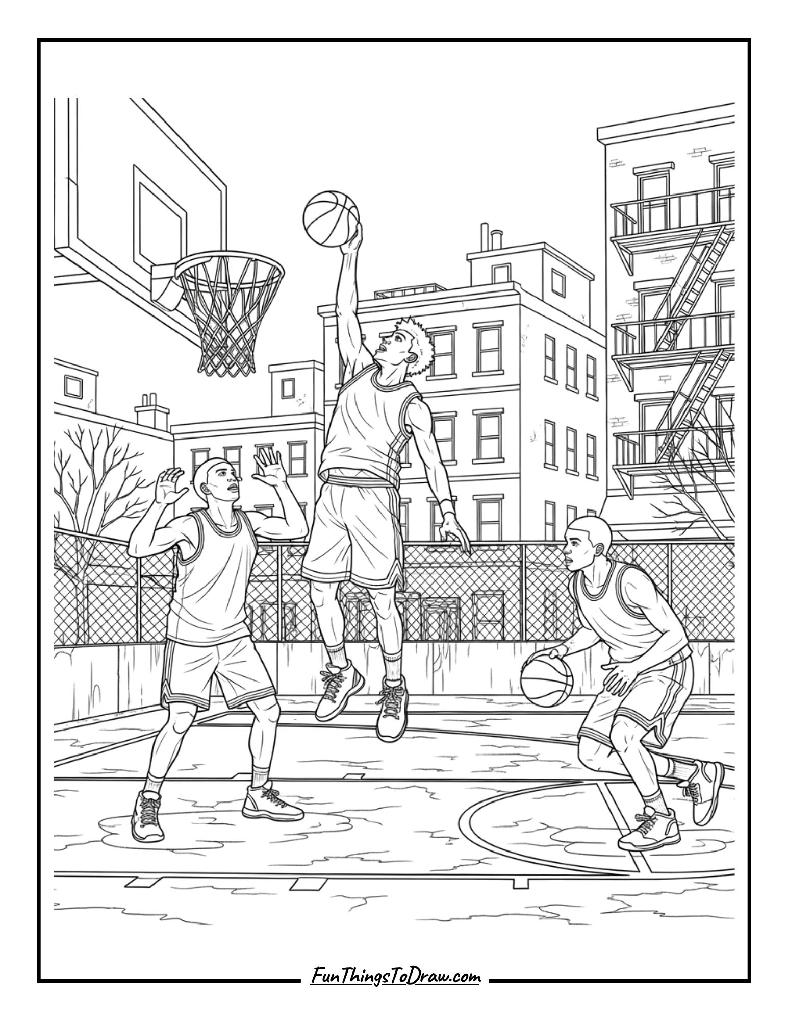 45 Basketball Coloring Pages (Free Printable PDF) - Fun Things To Draw