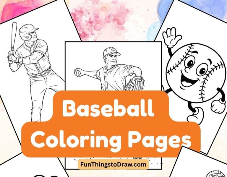 Baseball Coloring Pages (37 Printable Sheets) - Fun Things To Draw