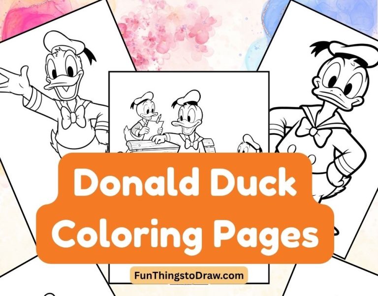 Donald Duck Coloring Pages (50 Free Printable Sheets) - Fun Things To Draw