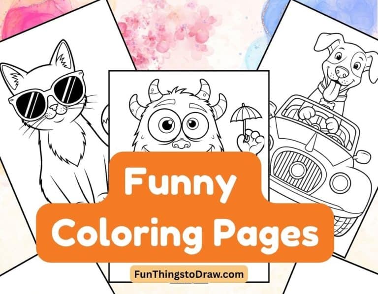 Funny Coloring Pages (45 Free Printable Sheets) - Fun Things To Draw