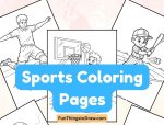 55 Sports Coloring Pages (Free Printable Sheets) - Fun Things To Draw