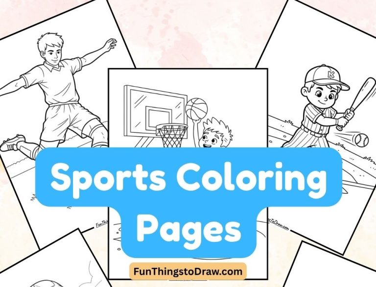 55 Sports Coloring Pages (Free Printable Sheets) - Fun Things To Draw