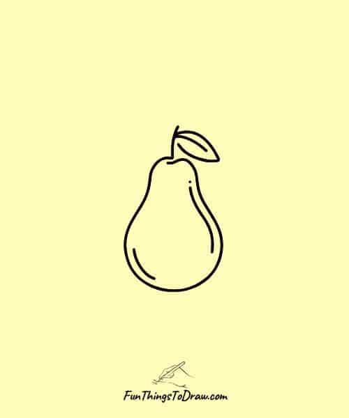 🍐 Easy Cute Pear Drawing Ideas - Fun Things To Draw