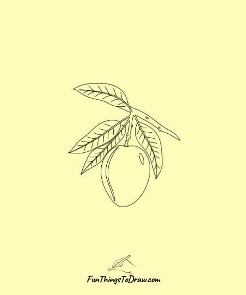 🥭️Easy Cute Mango Drawing Ideas - Fun Things To Draw