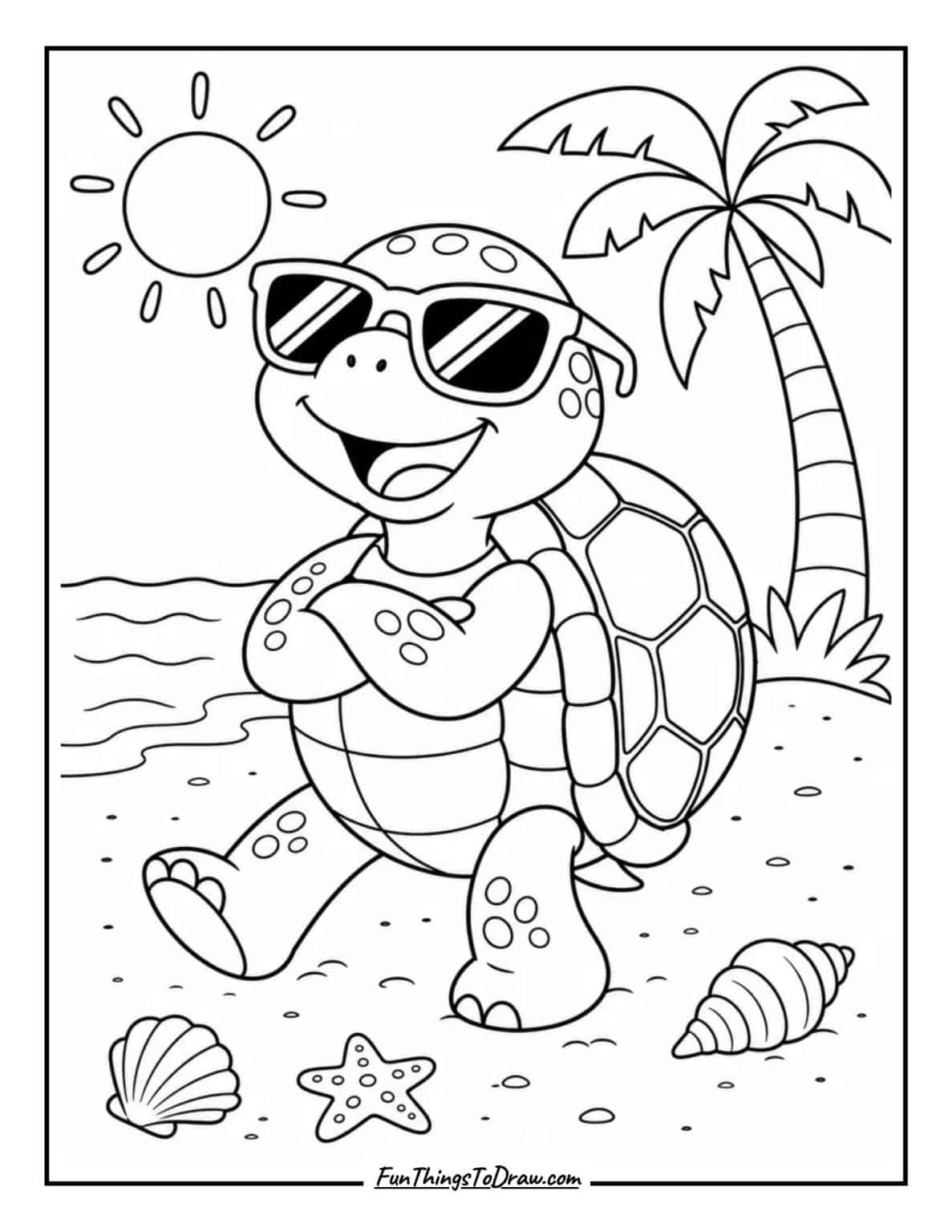 37 Turtle Coloring Pages for Adults - Fun Things To Draw