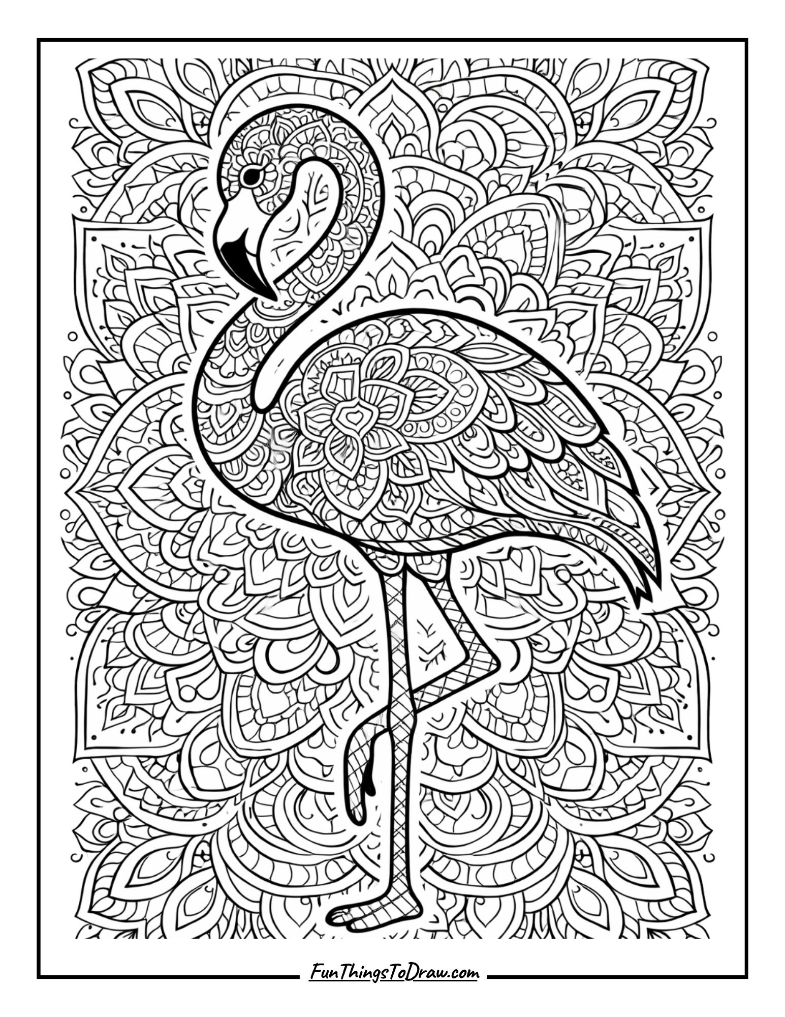 27 Flamingo Coloring Pages (Free Printables) - Fun Things To Draw