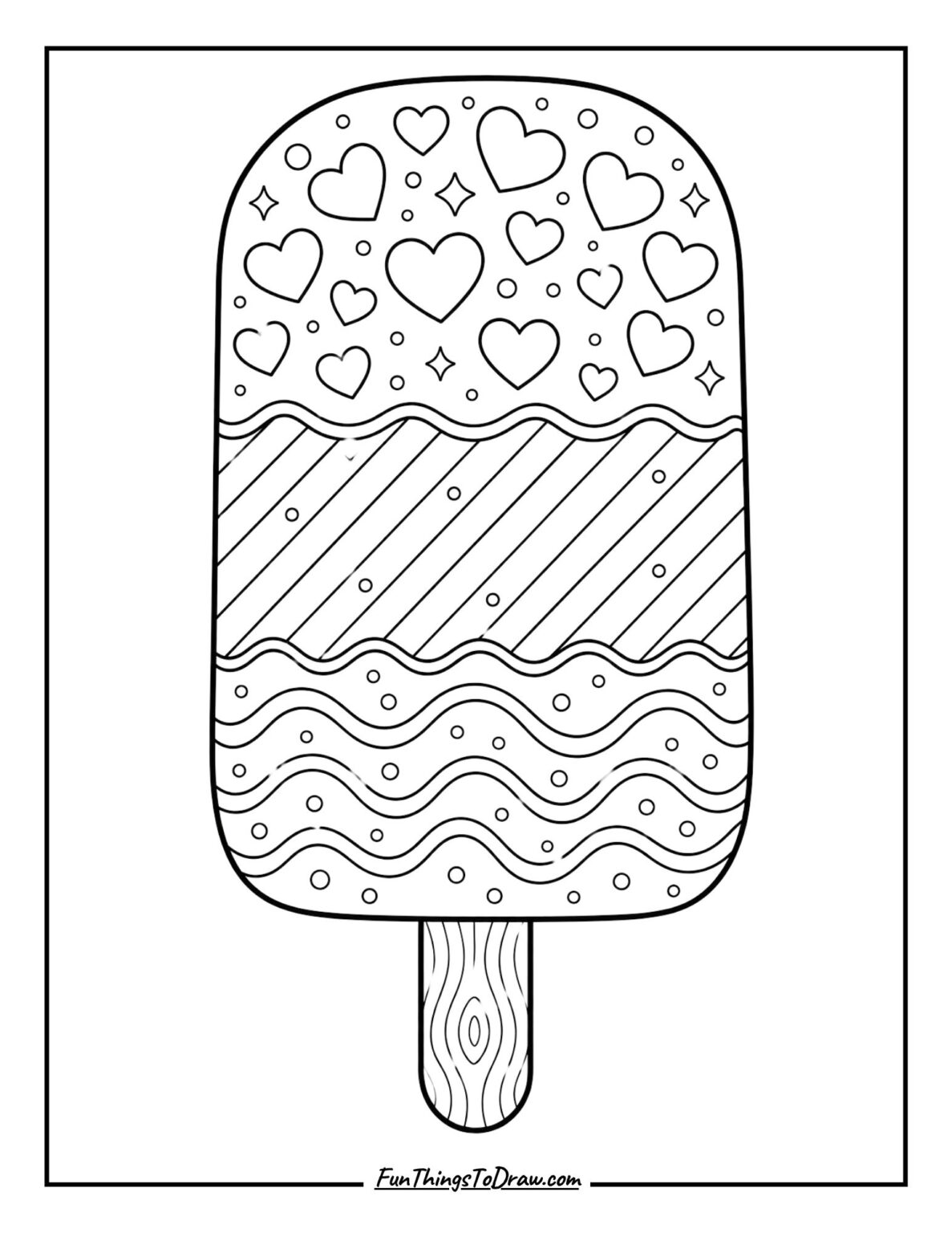 Popsicle Coloring Pages (31 Free Printable Sheets) - Fun Things To Draw