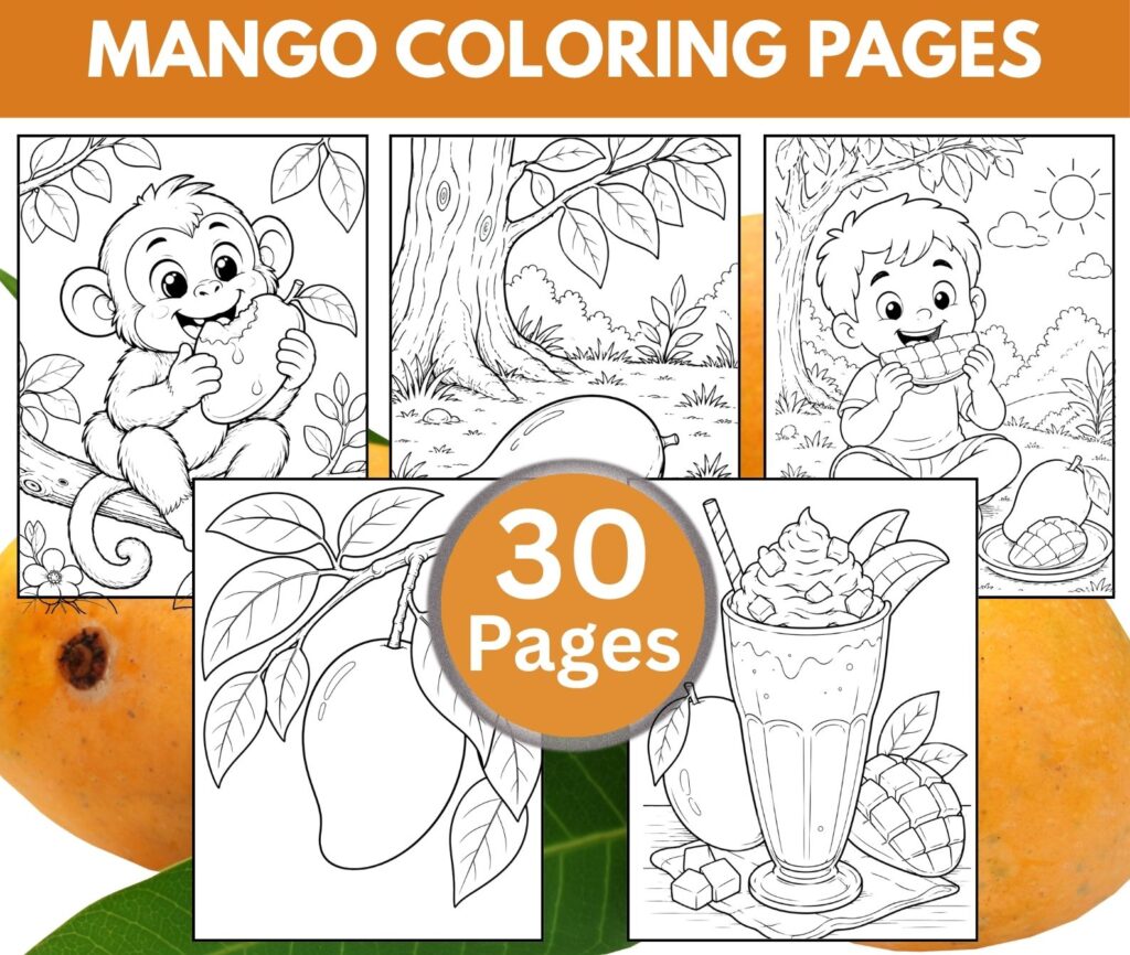 Mango Coloring Pages (30 Free Printable Sheets) - Fun Things To Draw