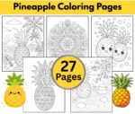 27 Pineapple Coloring Pages for Adults - Fun Things To Draw
